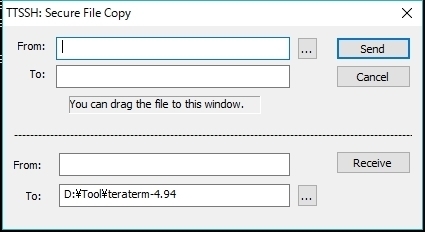 TeraTermでファイル転送: 文系エンジニアの私的ナレッジベース